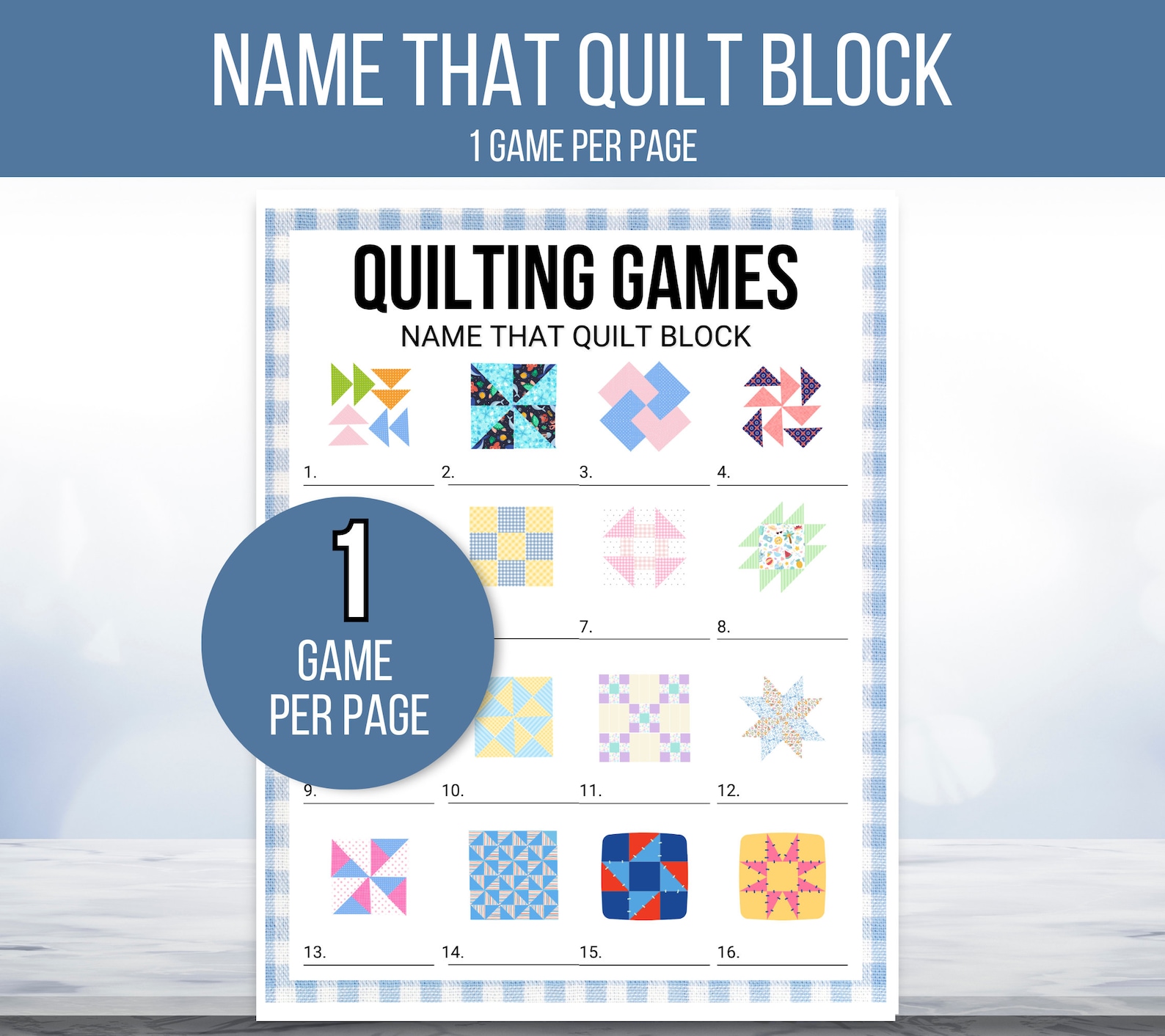 Quilt Game, Quilting Games, Name That Quilt Block, Quilting Party ...