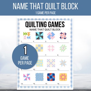 Quilt Game, Quilting Games, Name That Quilt Block, Quilting Party ...