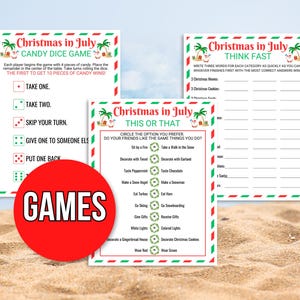 16 Christmas in July Activities, Christmas in July Activity Bundle ...