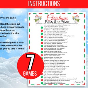 Christmas Pass the Present Game, Christmas Pass the Prize Game ...