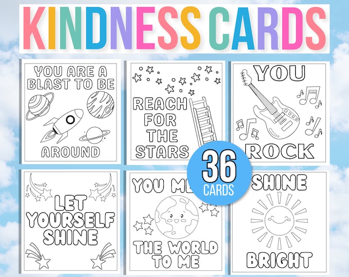 Sprinkle Kindness Like Confetti Cards, Kindness Cards, Motivational ...