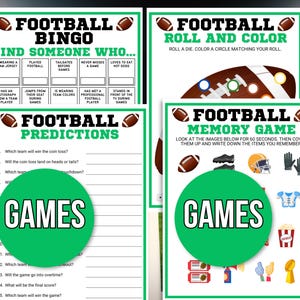 Football Games, Football Activities, Football Party Games, Football ...