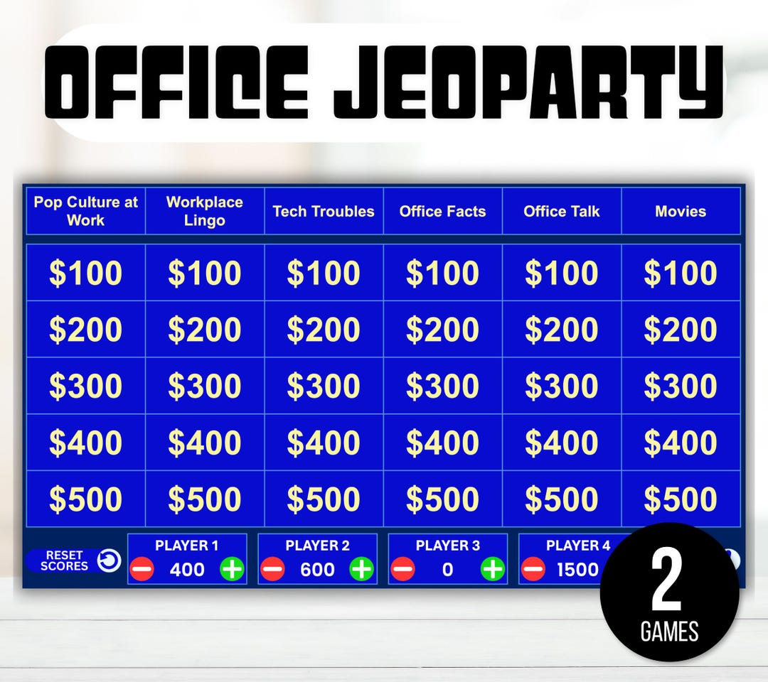 Editable Office Jeoparty Template, Office Jeoparty Game, Jeoparty ...
