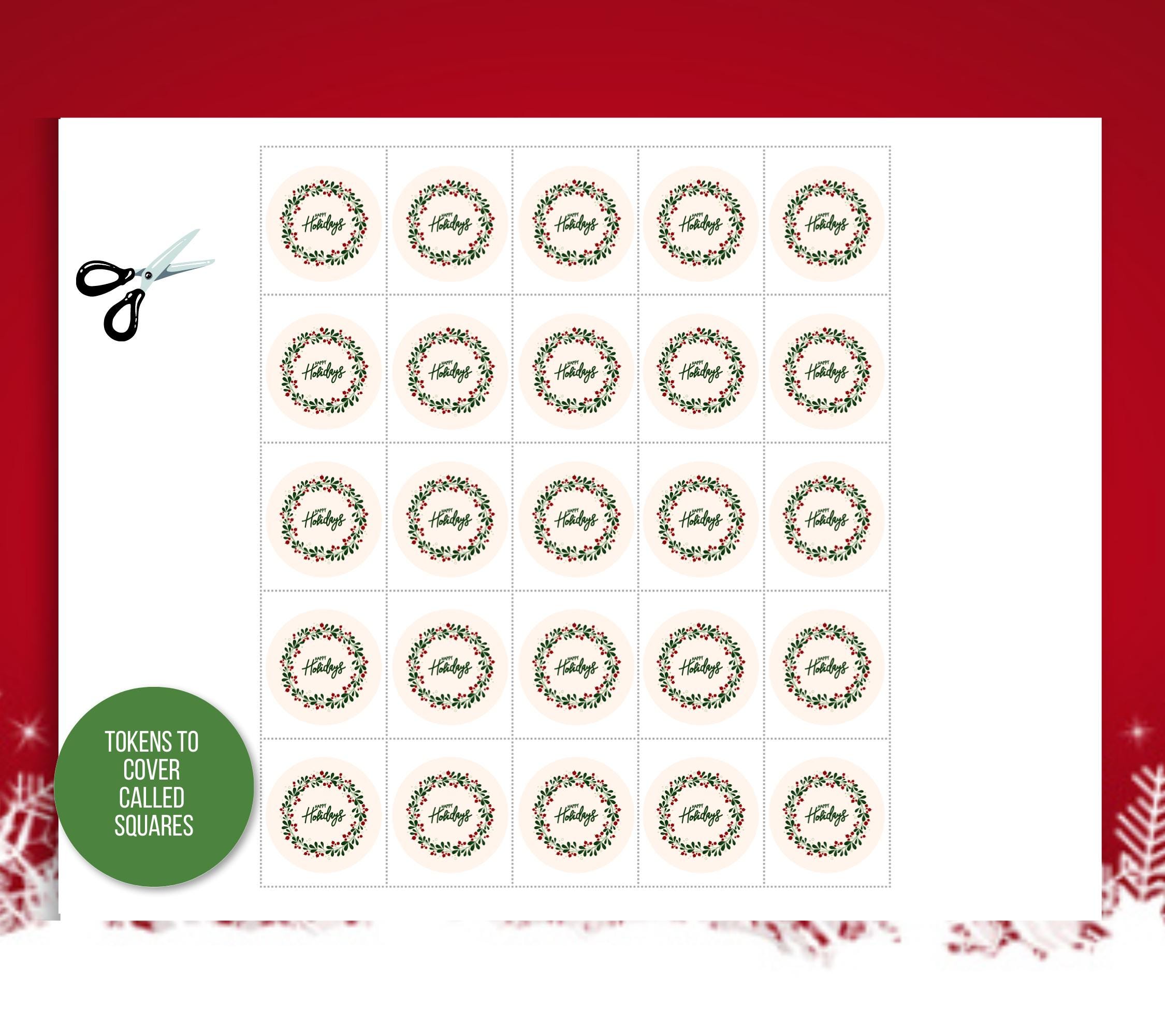 Holiday Bingo, 50 Holiday Bingo Cards, Holiday Activity, Kids Holiday ...