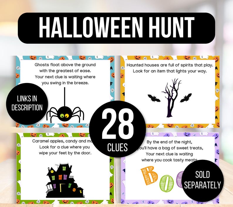 Autumn Scavenger Hunt, Pumpkin Scavenger Hunt, Indoor Autumn Treasure ...