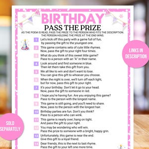 Ladies Night Pass the Prize Games, Ladies Night Party Games, Pass the ...