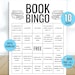 Book Bingo, 10 Printable Book Bingo Cards, Book Bingo Challenge, Book ...