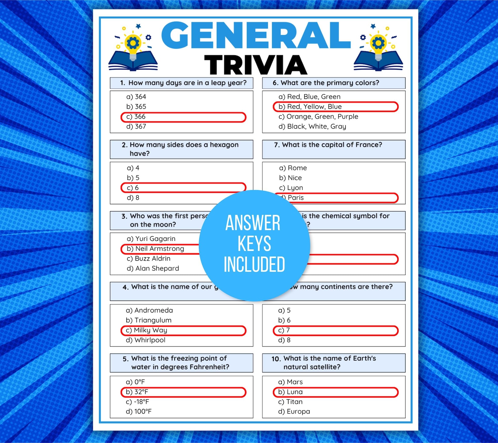 Pub Trivia Games Bundle, Trivia Night Games, Trivia Games Set, Family ...