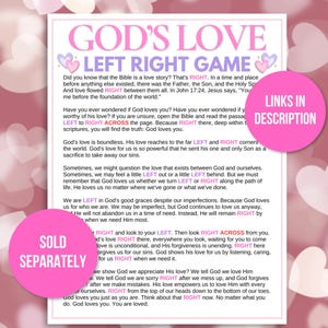 God's Love Dicebreaker, Bible Valentine's Dicebreaker, Bible Valentines ...