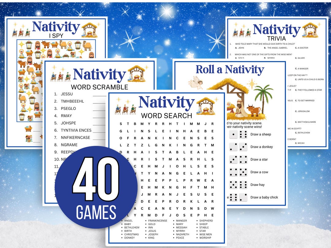 Church Christmas Party Games, Nativity Games, Christian Christmas Games ...