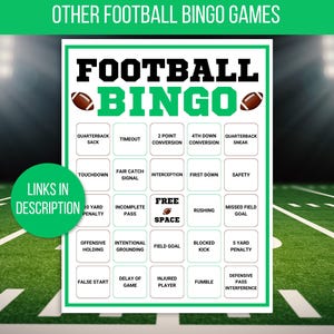 Football Commercials Bingo, 50 Big Game Day Bingo Cards, Football Watch ...