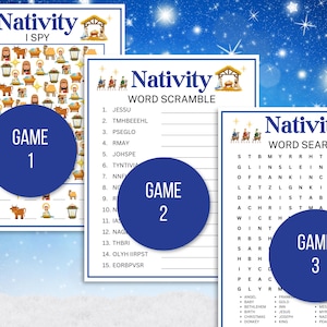Church Christmas Party Games, Nativity Games, Christian Christmas Games ...