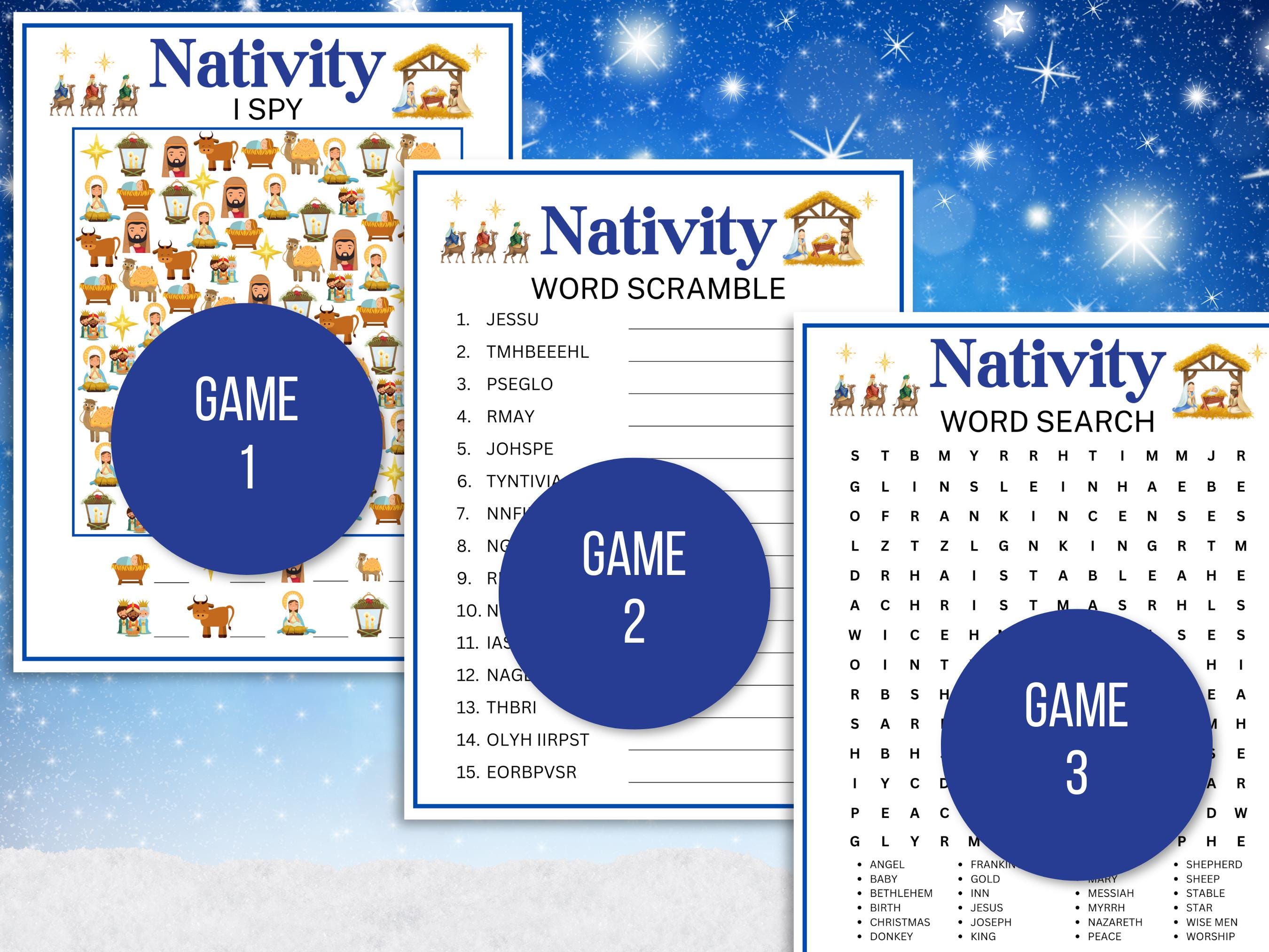 Church Christmas Party Games, Nativity Games, Christian Christmas Games ...