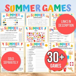 End of Year Party Games, Last Day of School Game Bundle, End of School ...