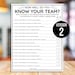 Office Games, Team Building Games, How Well Do You Know Your Team ...
