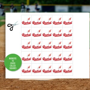 Baseball Bingo, 30 Unique Printable Baseball Bingo Cards, Baseball ...
