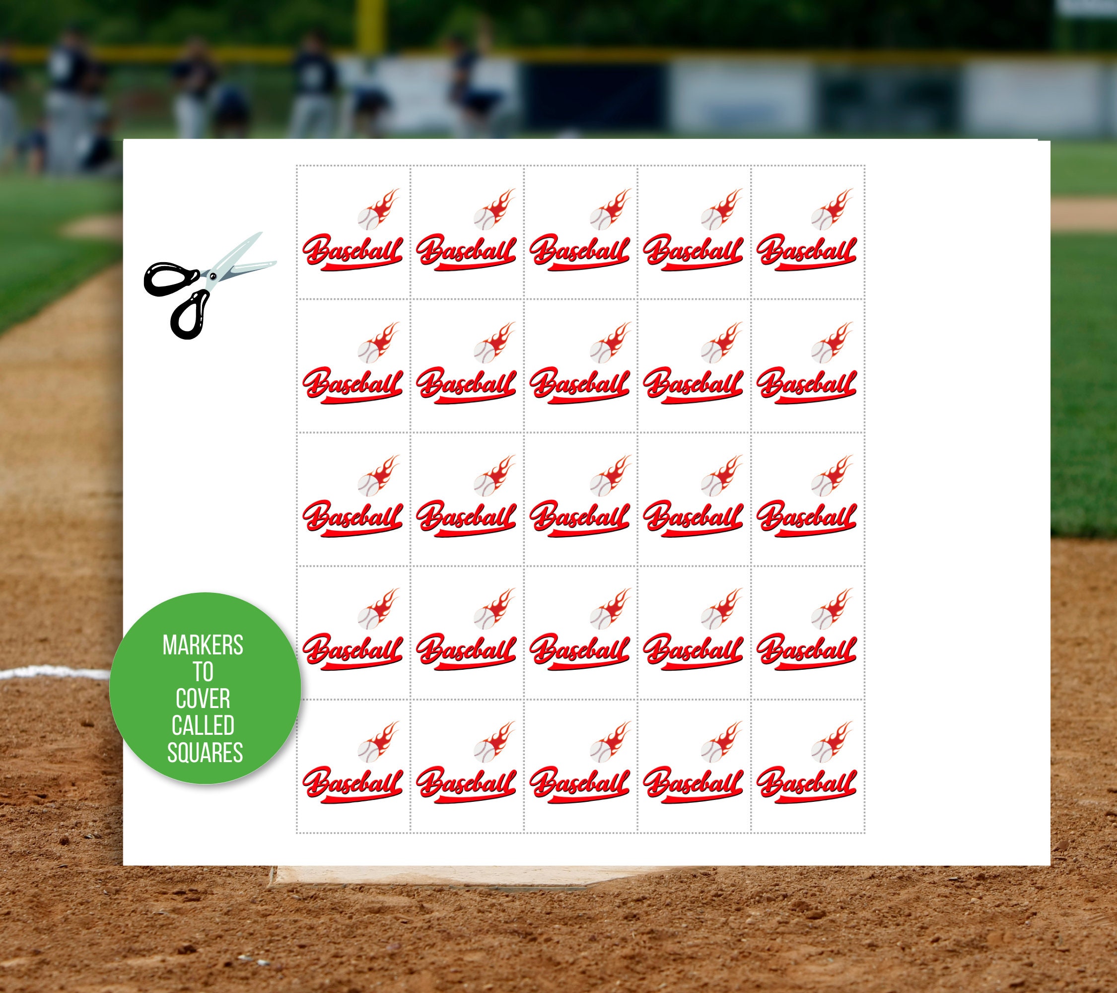 Baseball Bingo, 30 Unique Printable Baseball Bingo Cards, Baseball ...