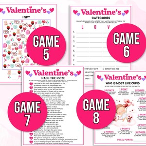 Valentine's Day Game Bundle, 45 Printable Valentines Games, Valentines ...