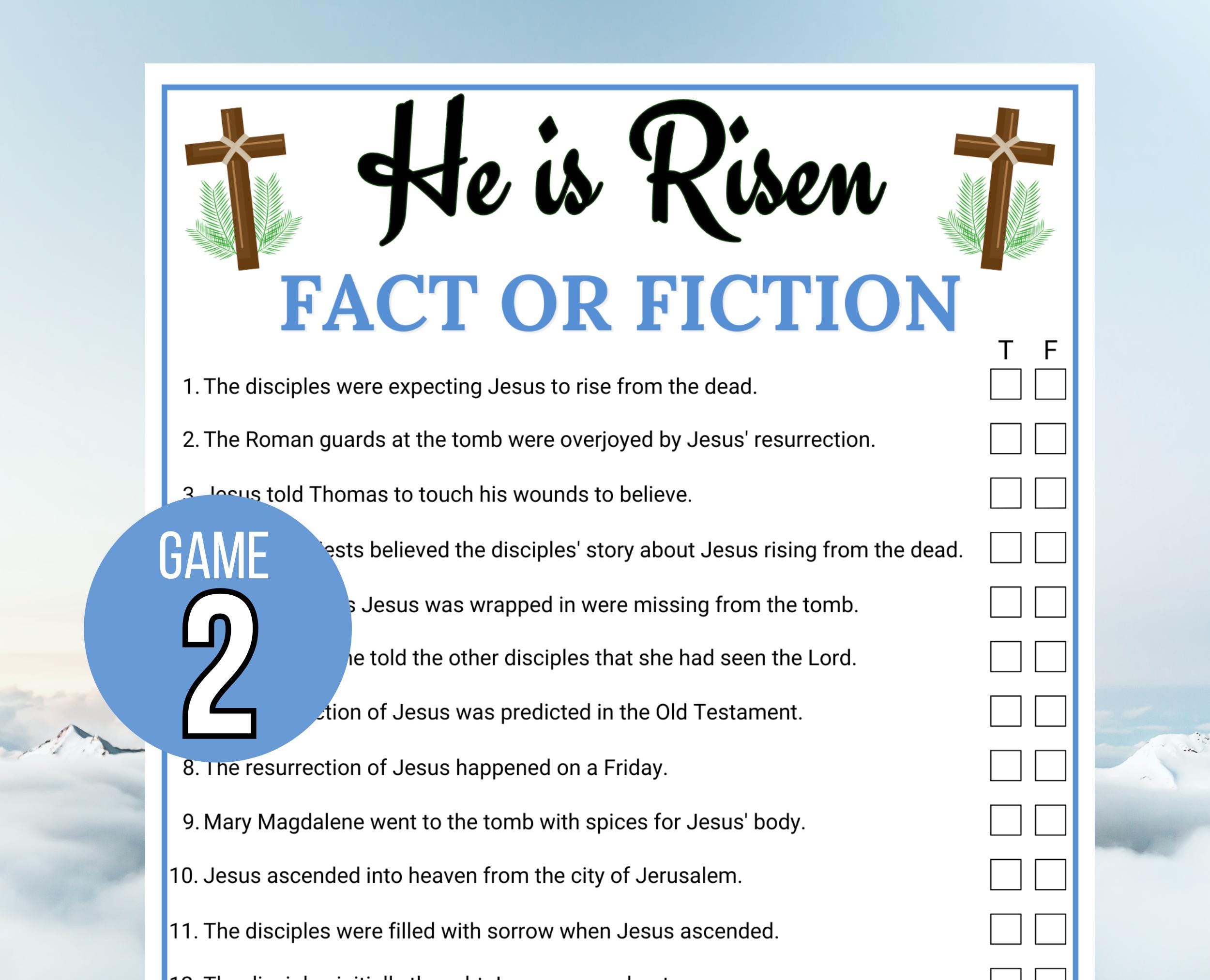 Easter Bible Trivia, Resurrection Trivia, He is Risen Trivia, Religious ...