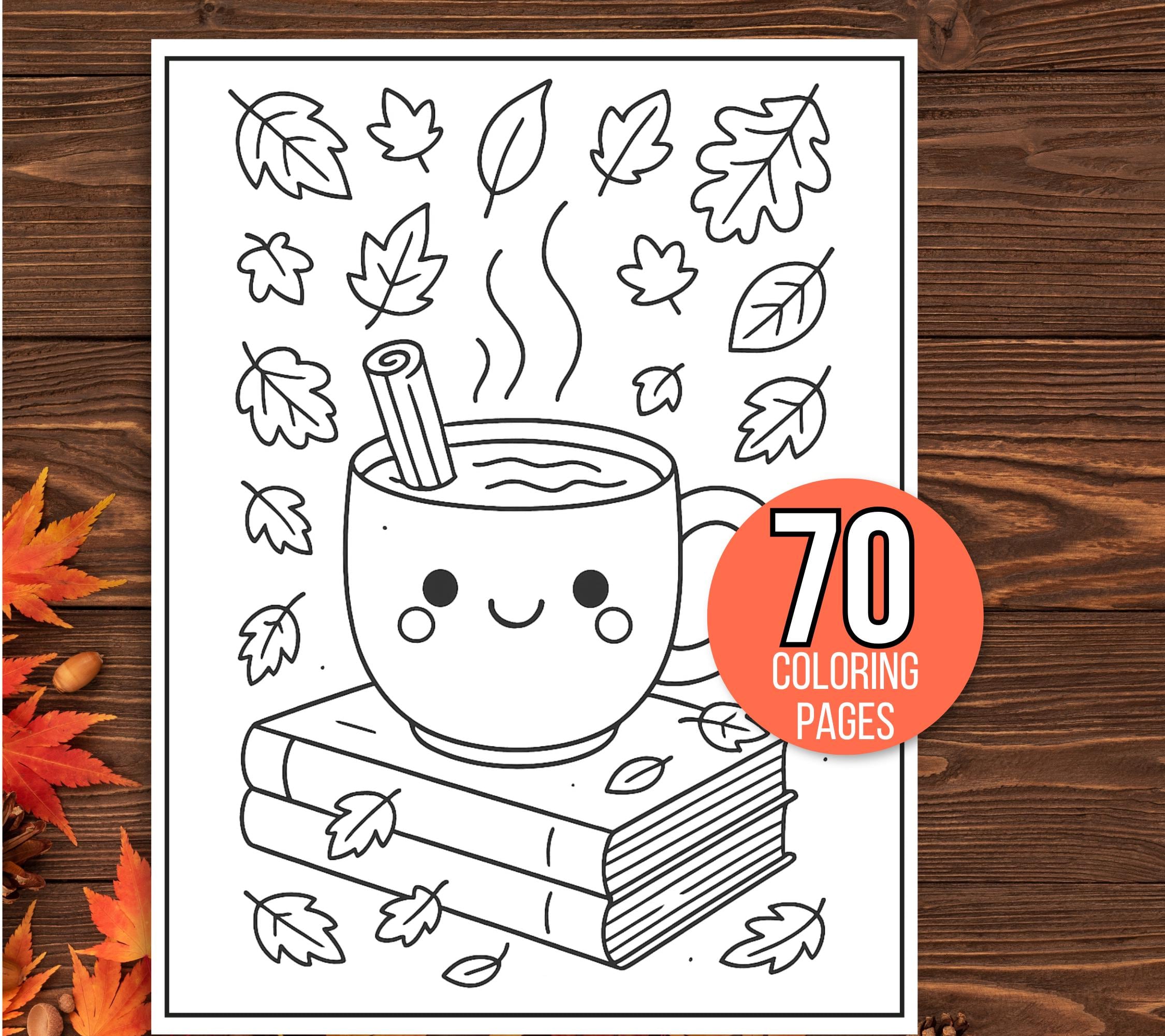 Fall Coloring Pages, Fall Coloring Book, Fall Coloring Sheets, Autumn ...