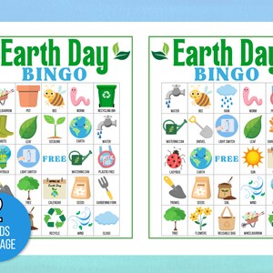 Earth Day Bingo, Earth Day Game, Earth Day Party Activity, Earth Day ...