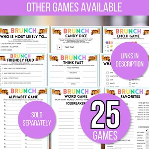 Brunch Bingo, 30 Printable Brunch Bingo Cards, Brunch Bingo Game ...