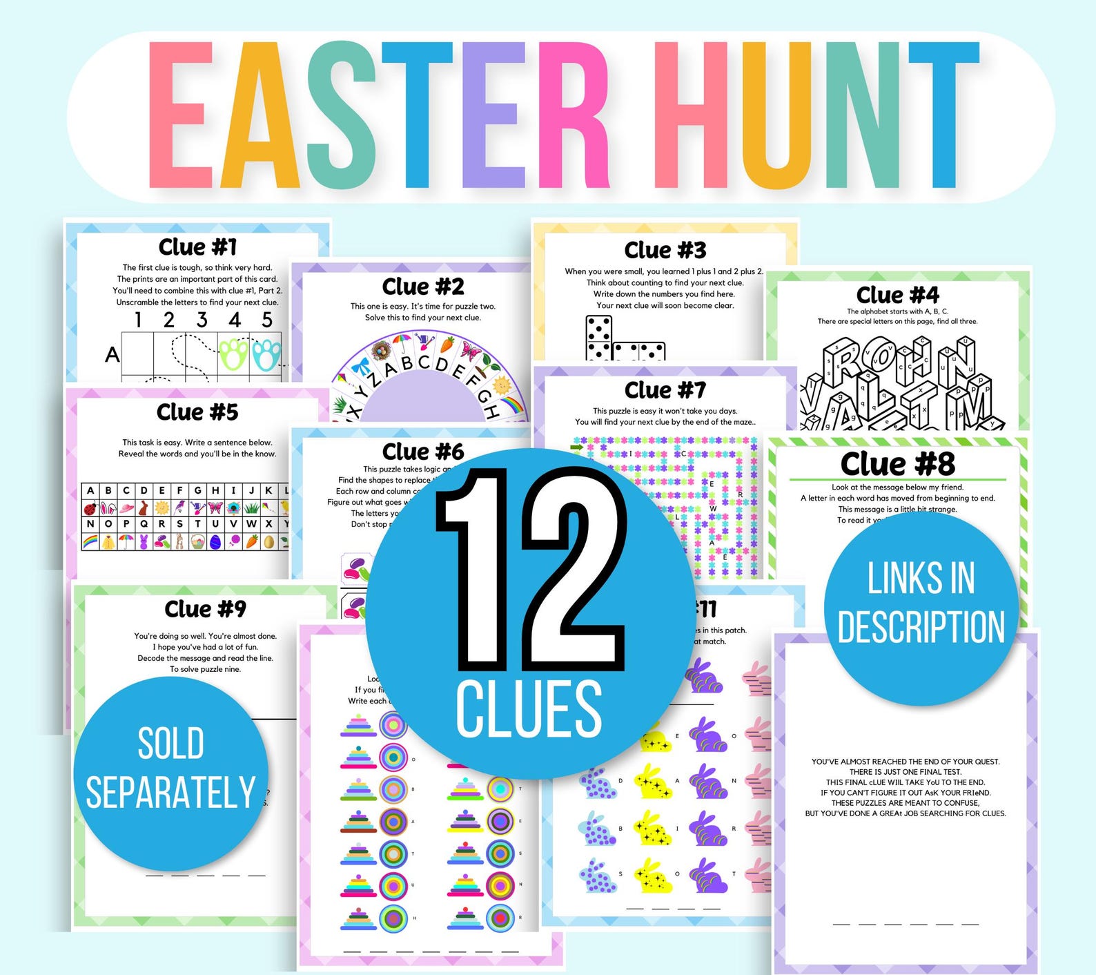 Adult Easter Treasure Hunt, Adult Easter Scavenger Hunt, Adult Treasure ...