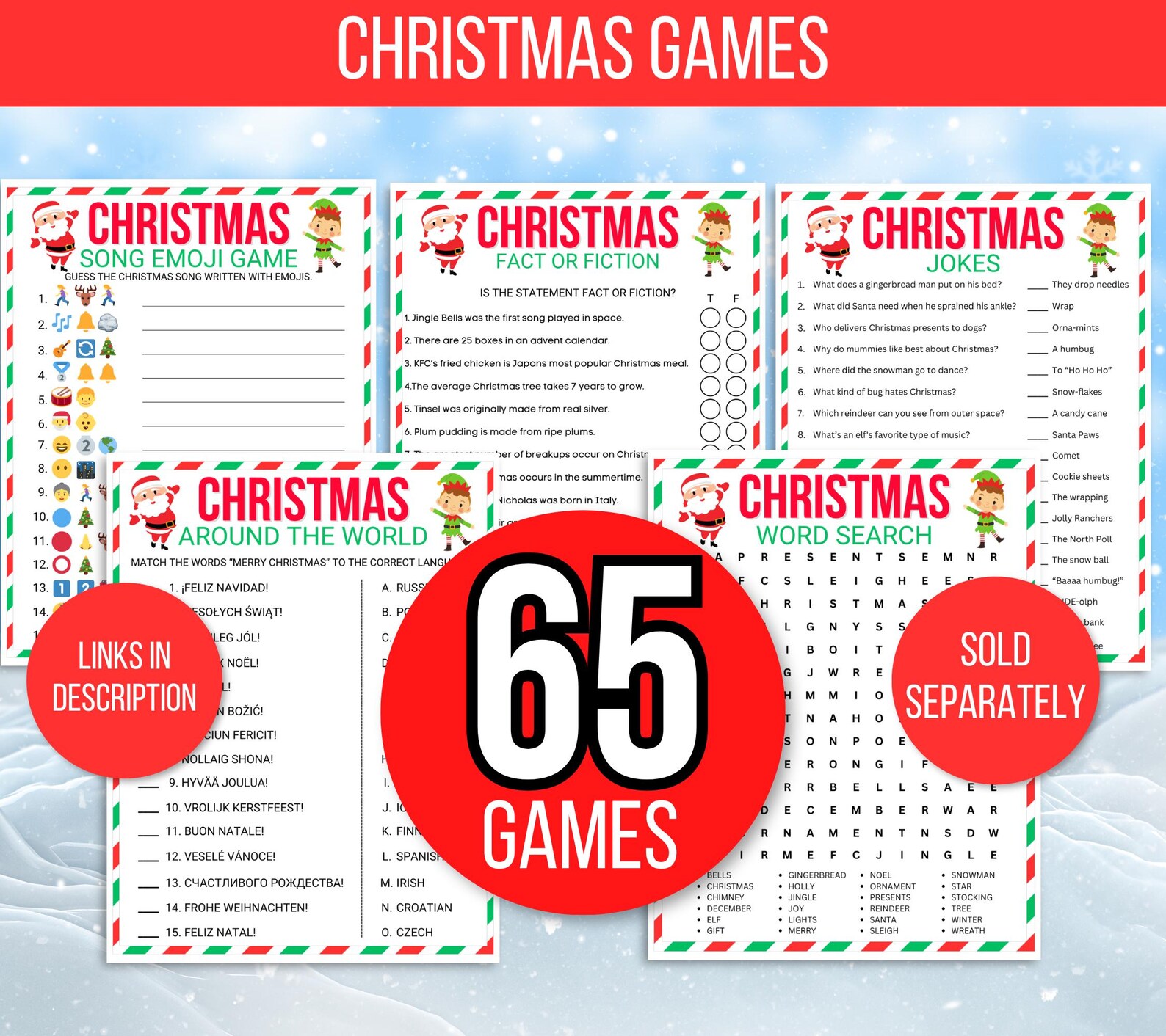 Gingerbread Bingo, 50 Gingerbread Bingo Cards, Christmas Baking Bingo ...