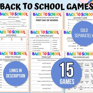 Back to School Bingo, Back to School Games, School Bingo, Welcome Back ...