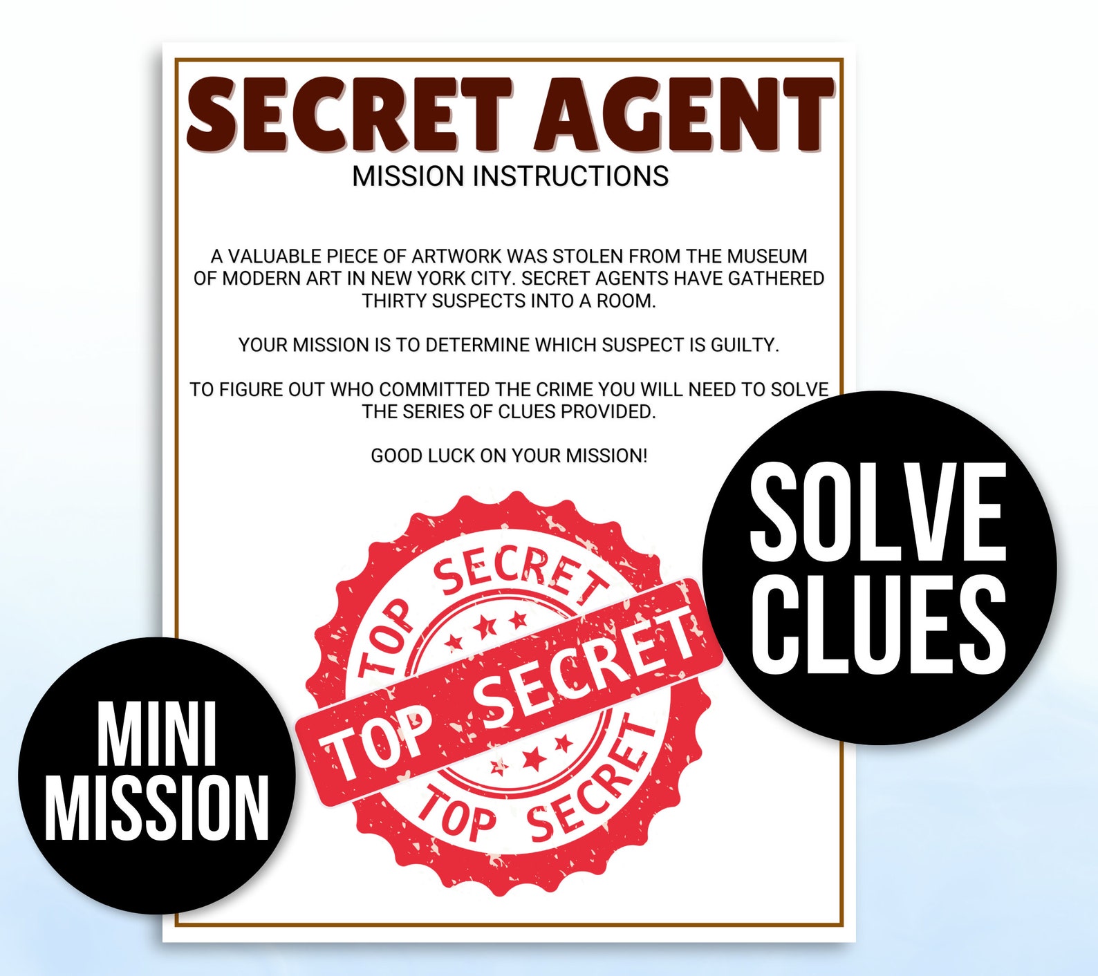 Secret Agent Games, Spy Games, Secret Agent Party Games, Secret Agent ...