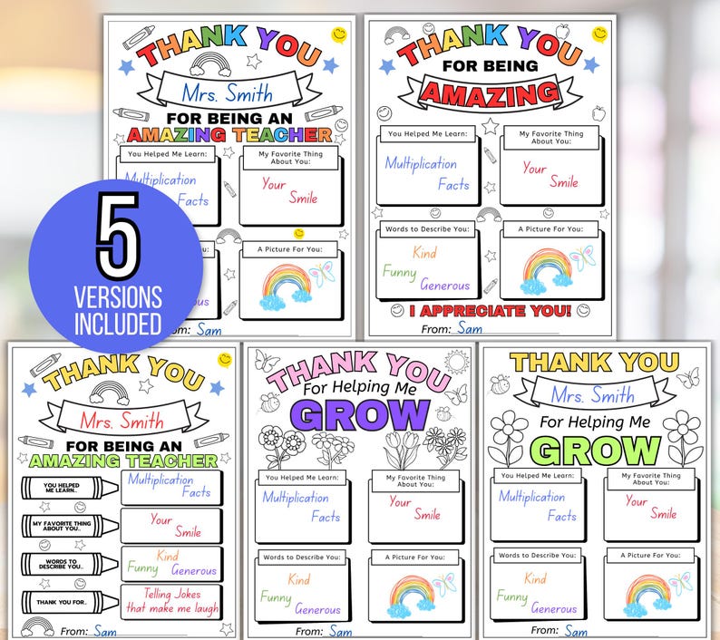 Teacher Appreciation Printable, Teacher Appreciation Gift, Teacher ...