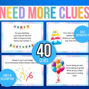Indoor Birthday Treasure Hunt, Indoor Birthday Scavenger Hunt, 24 ...