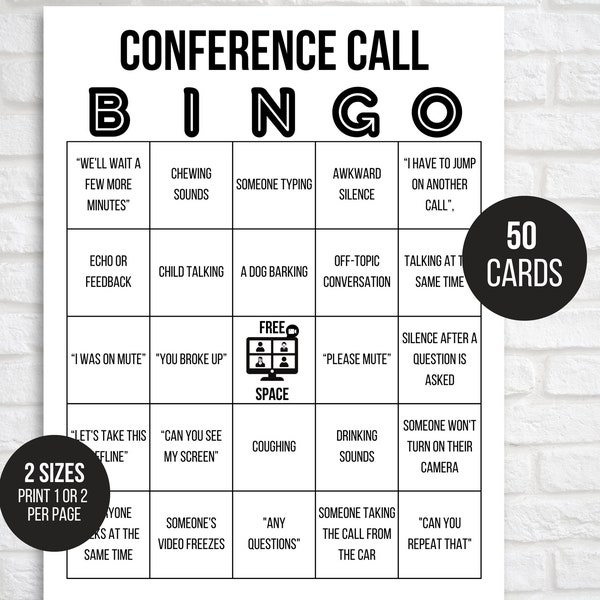 Conference Bingo - Etsy