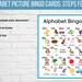 Picture Alphabet Bingo 30 Printable Alphabet Bingo (Download Now) - Etsy