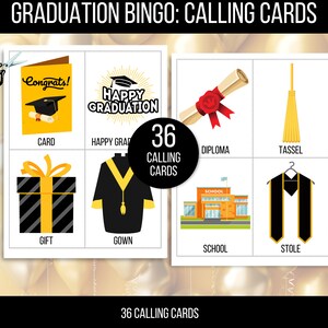 Graduation Bingo, 30 Graduation Bingo Cards, Graduation Activity for ...