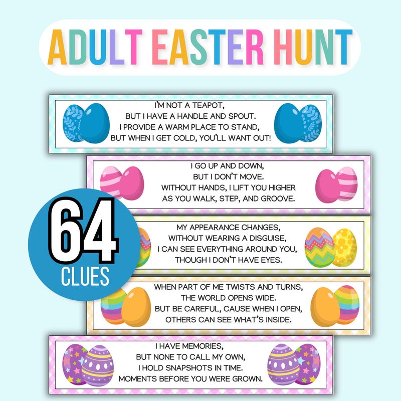 Easter Egg Riddle Hunt - Etsy