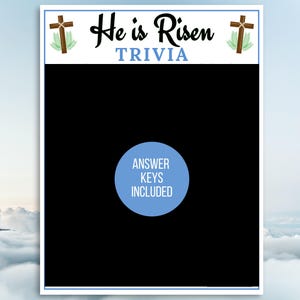 Easter Bible Trivia, Resurrection Trivia, He is Risen Trivia, Religious ...