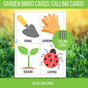 Garden Bingo, Spring Bingo, Garden Game, Garden Activity, Garden ...