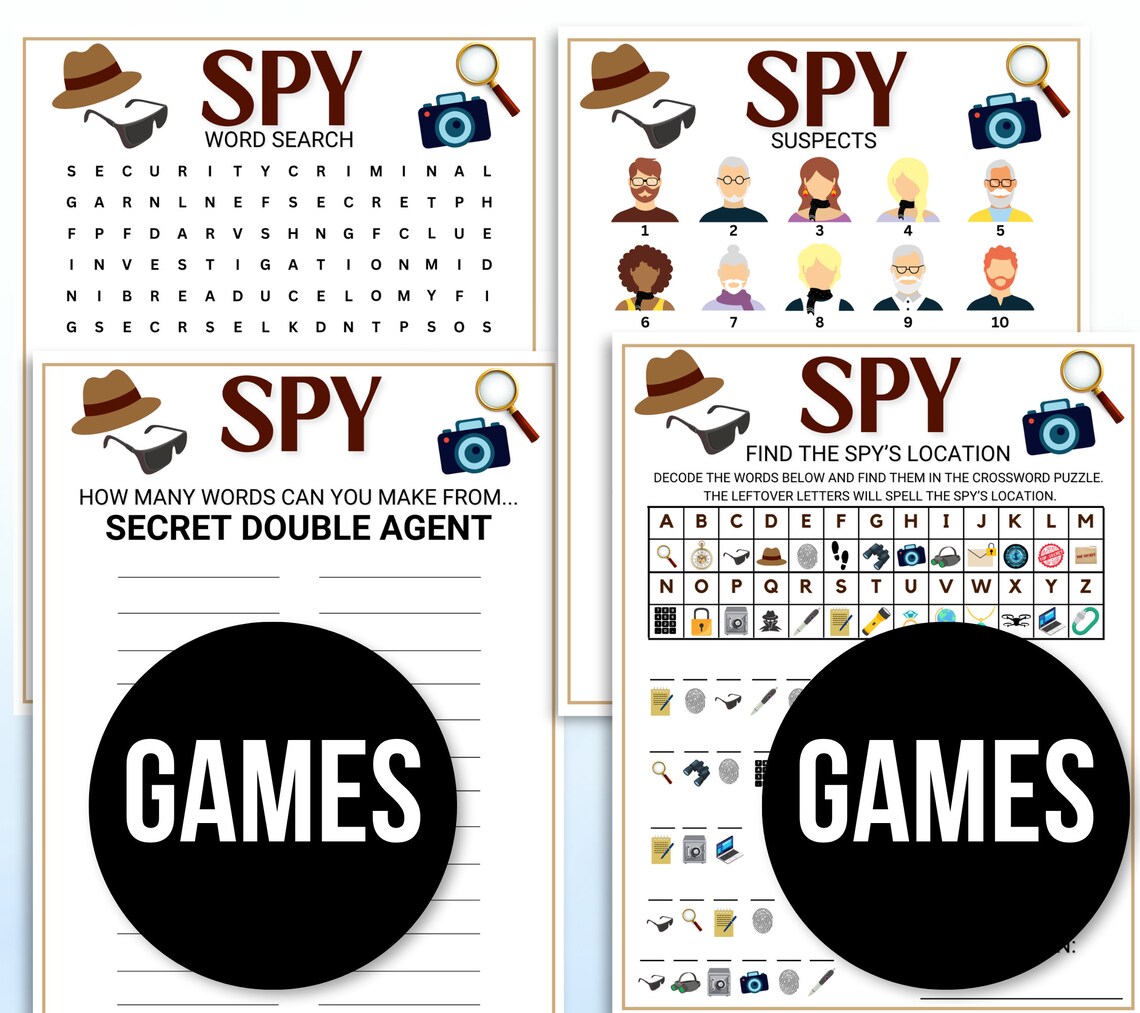 Spy Games, Secret Agent Games, Spy Party Games, Spy Activities, Spy ...