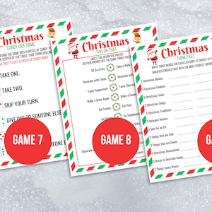 Christmas Game Bundle, 16 Printable Christmas Games, Christmas ...