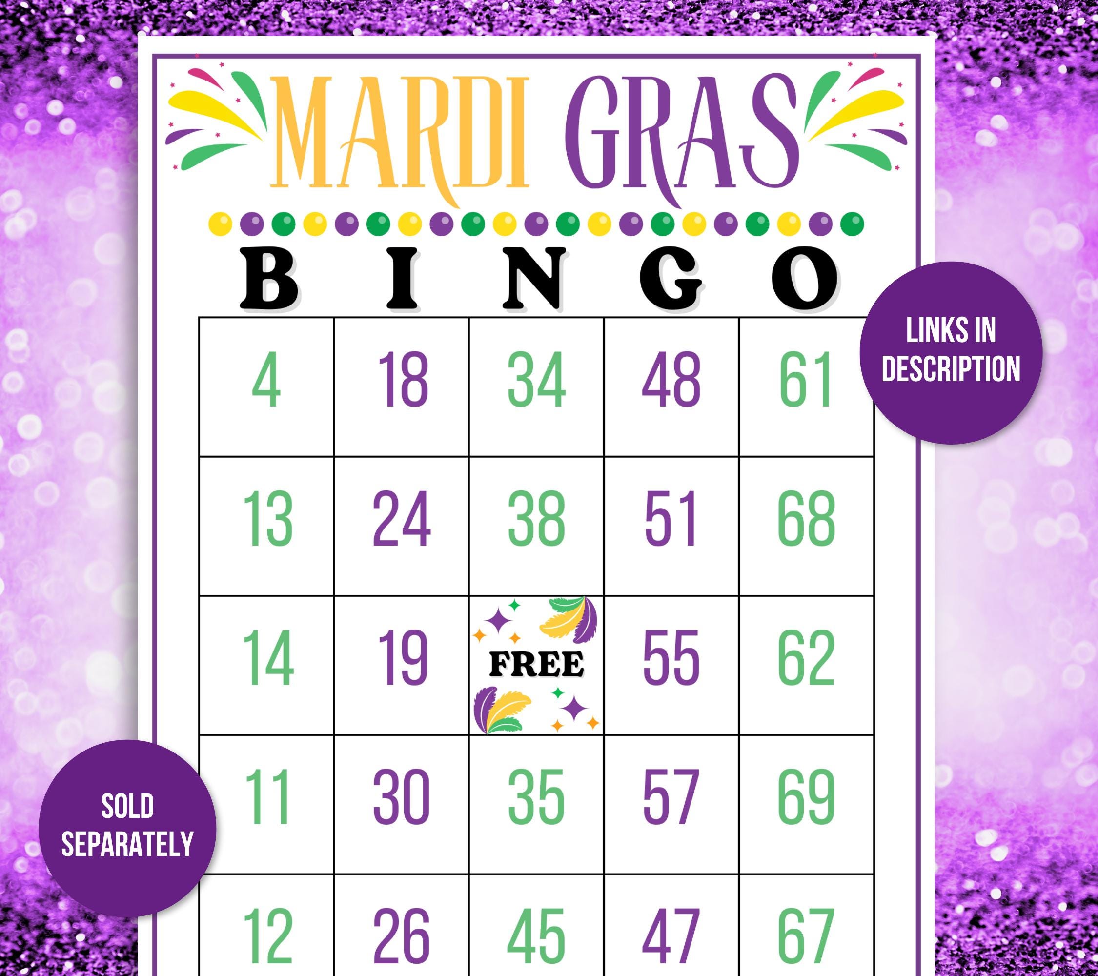 Mardi Gras Pass the Prize Game, Mardi Gras Pass the Present Game, Mardi ...
