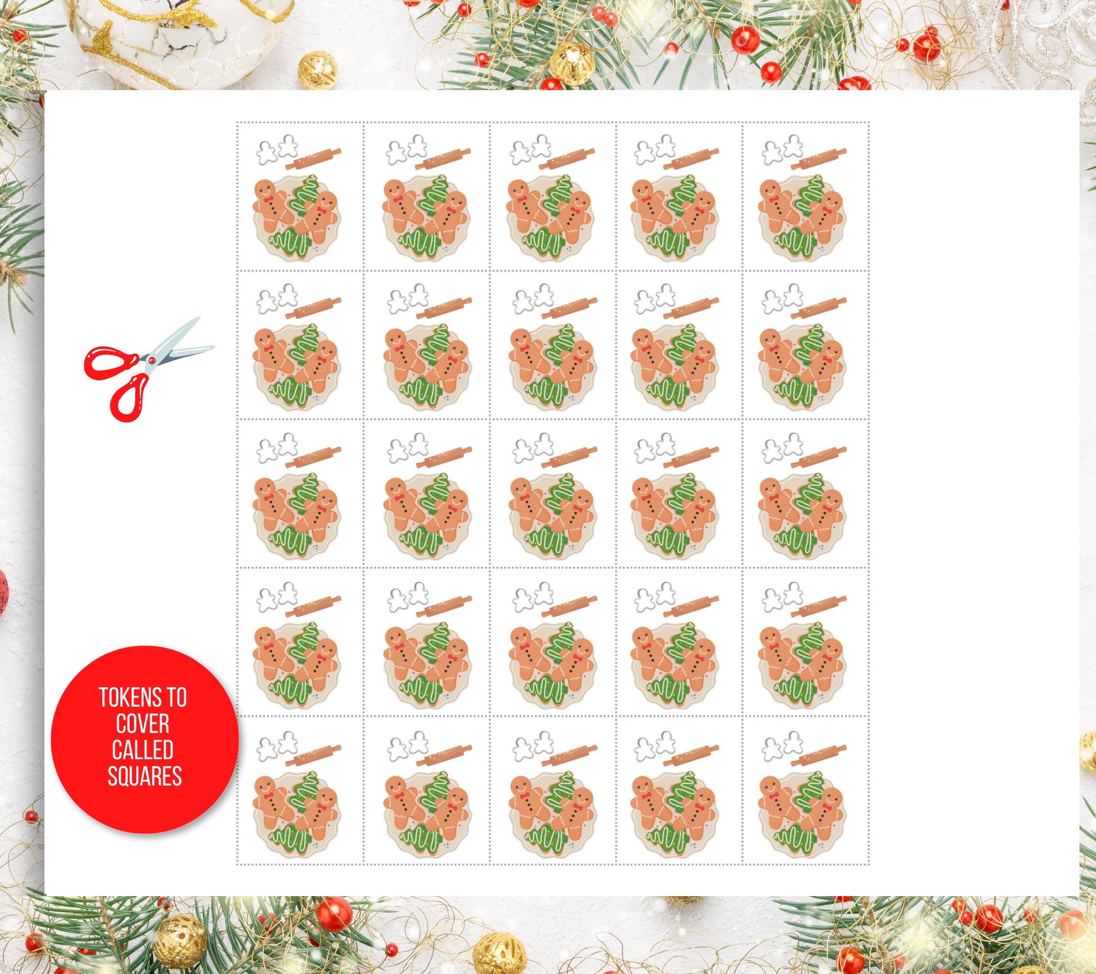 Christmas Bingo, 30 Baking Bingo Cards, Christmas Cookie Bingo Cards ...