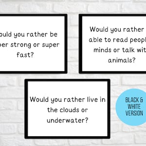 Would You Rather Questions for Kids, Conversation Starters, Road Trip ...