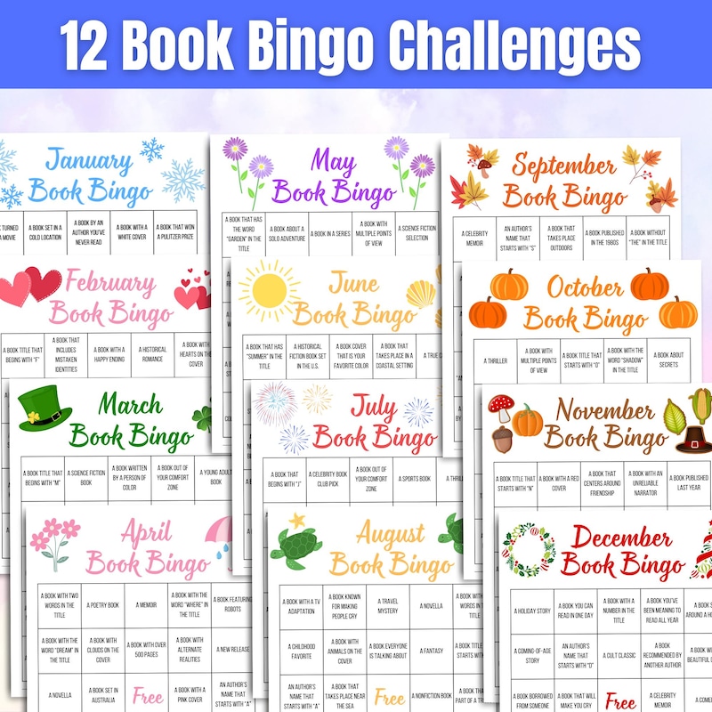 12 Month Challenge Book - Etsy UK