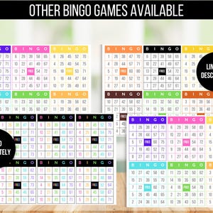 300 Bingo Cards, 6 per Page, Fun Party Game, Classroom Activity, Bingo ...