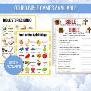 Books of the Bible Bingo, Bible Bingo, 60 Bible Bingo Cards, Bible ...
