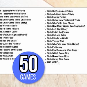 Bible Games, Bible Trivia Games, Bible Activities, Youth Group ...