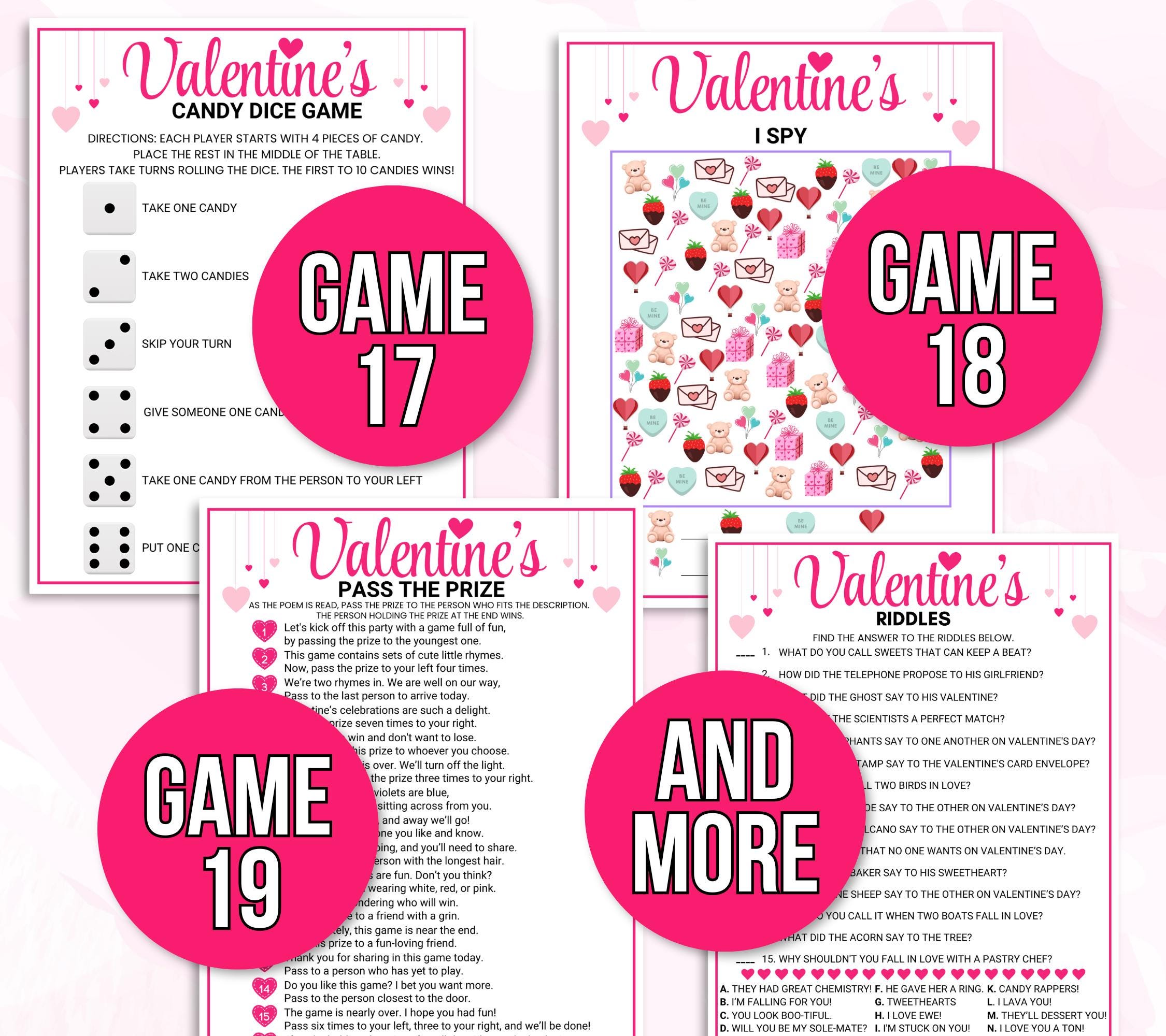 Valentines Games, 65 Valentines Activities, Valentines Party Games ...