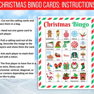 Christmas Bingo, 30 Christmas Bingo Cards, Christmas Activity, Kids ...