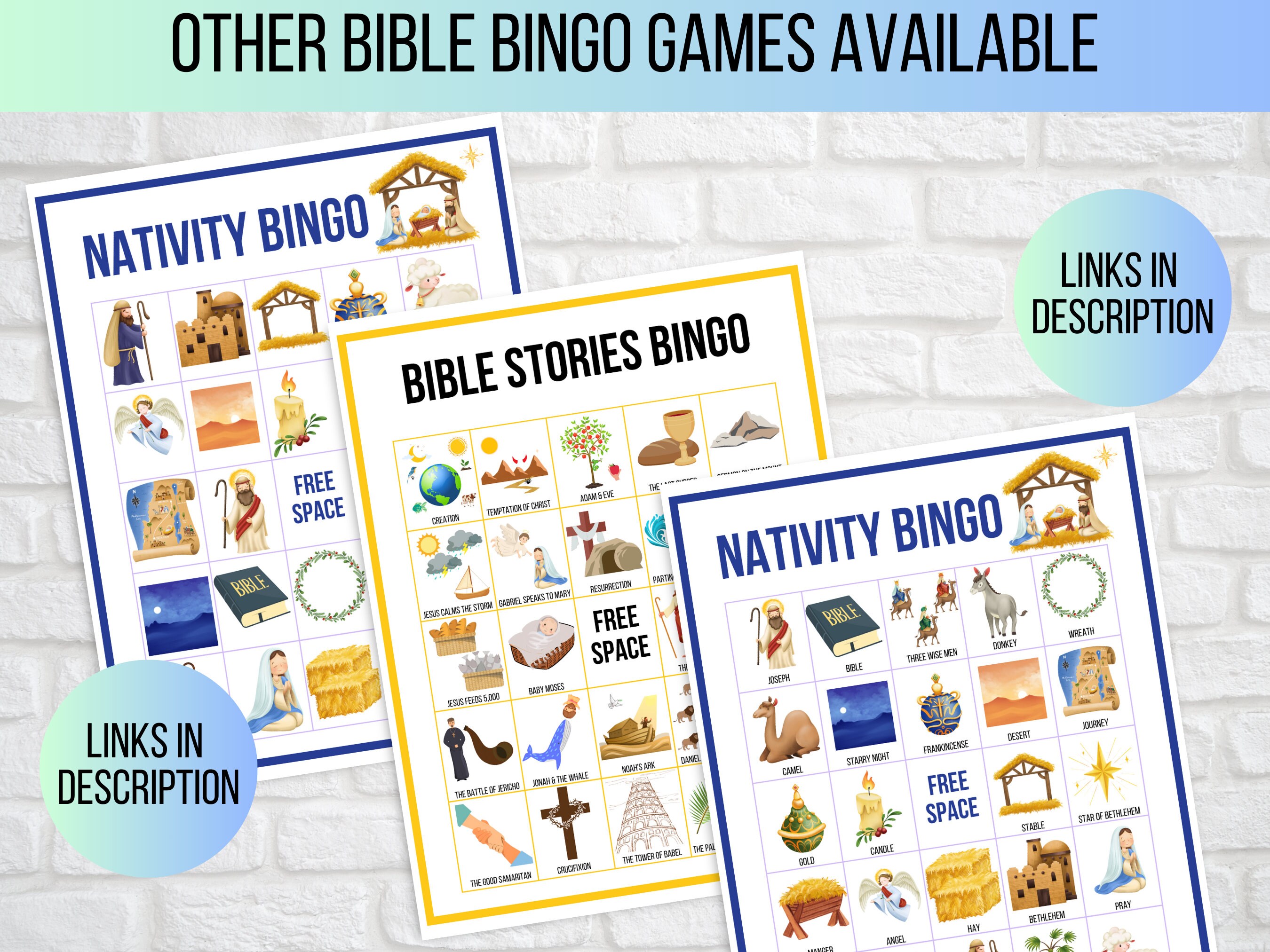 Books of the Bible Bingo Bible Bingo 60 Bible Bingo Cards - Etsy UK
